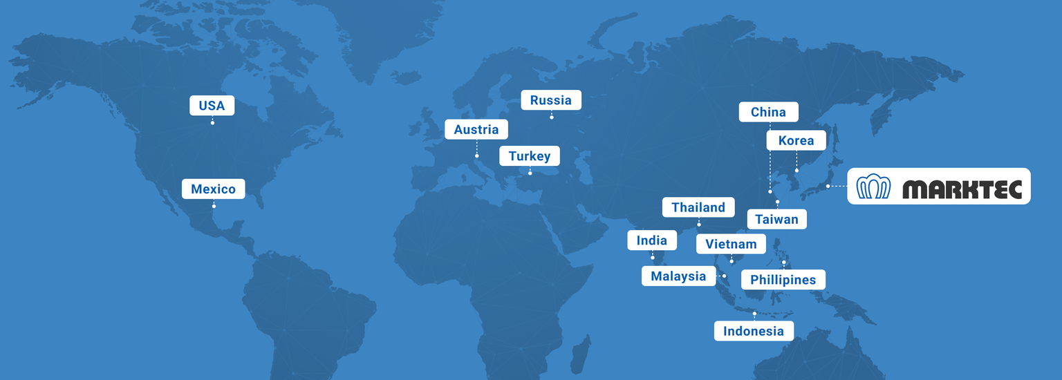 海外代理店情報｜マークテック株式会社（非破壊検査・印字・マーキングの総合メーカー）
